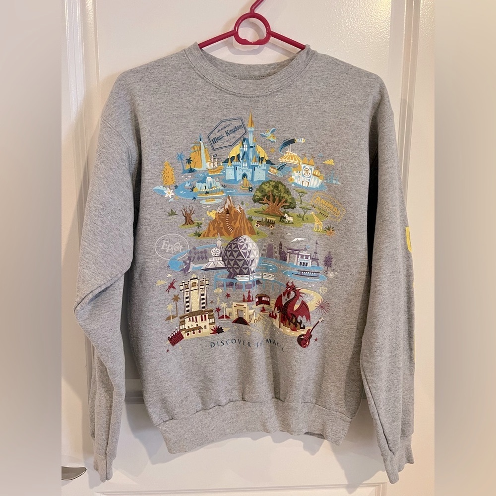 Walt Disney World Compass Map Discover The Magic Swea… - Gem